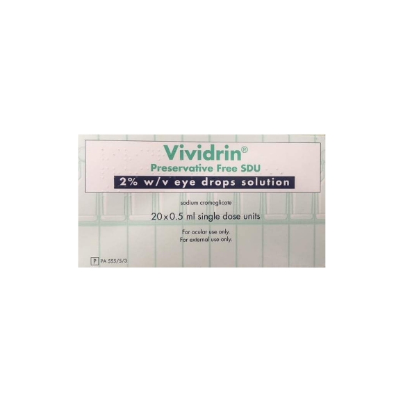 Vividrin Single Dose 2% Eye Drops 20 Pack - mcnallyspharmacy365.com